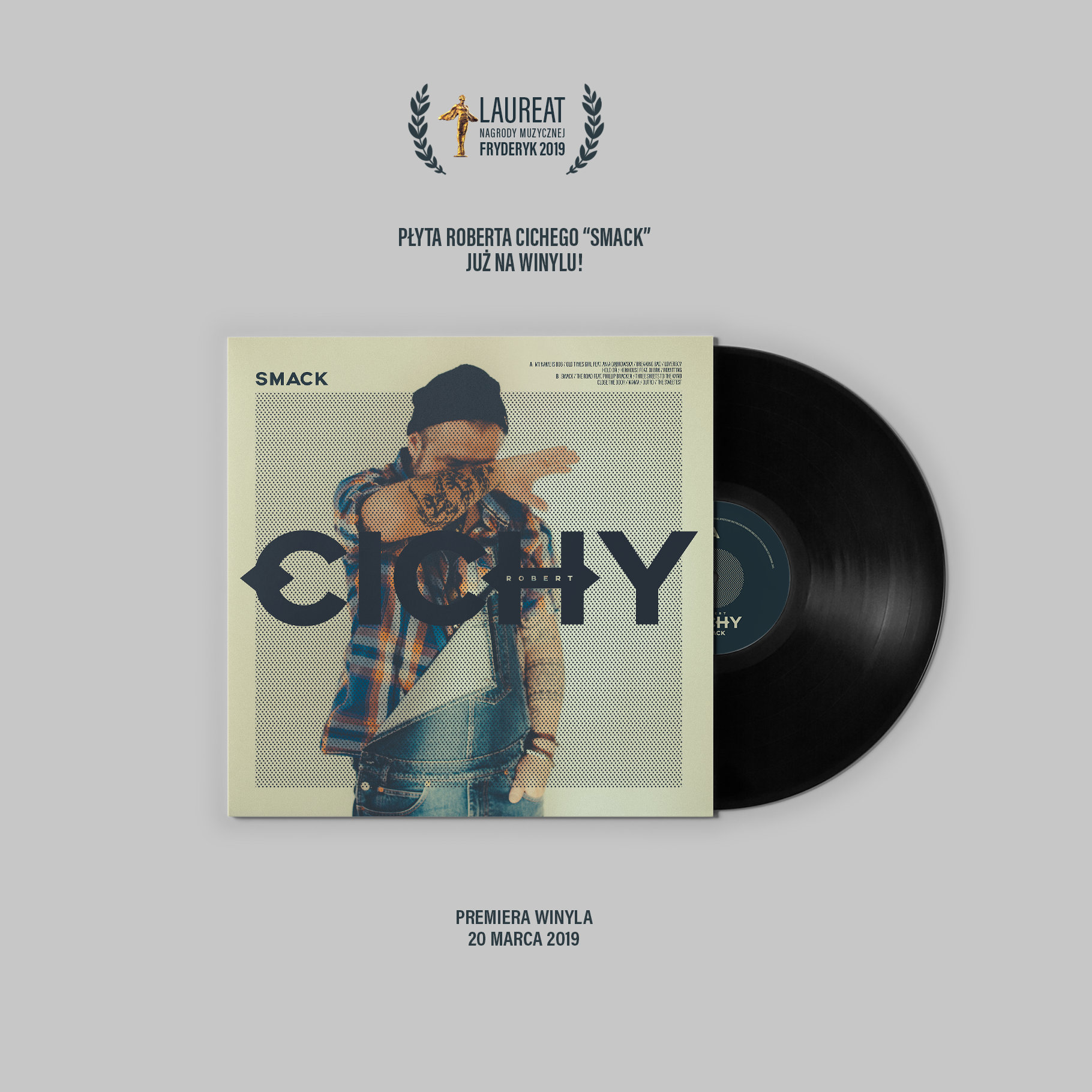 Premiera płyty „Smack” Roberta Cichego na winylu - Polska Płyta ...